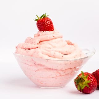 Keto Strawberry Mousse | Keto Strawberries & Cool Whip - Oh So Foodie