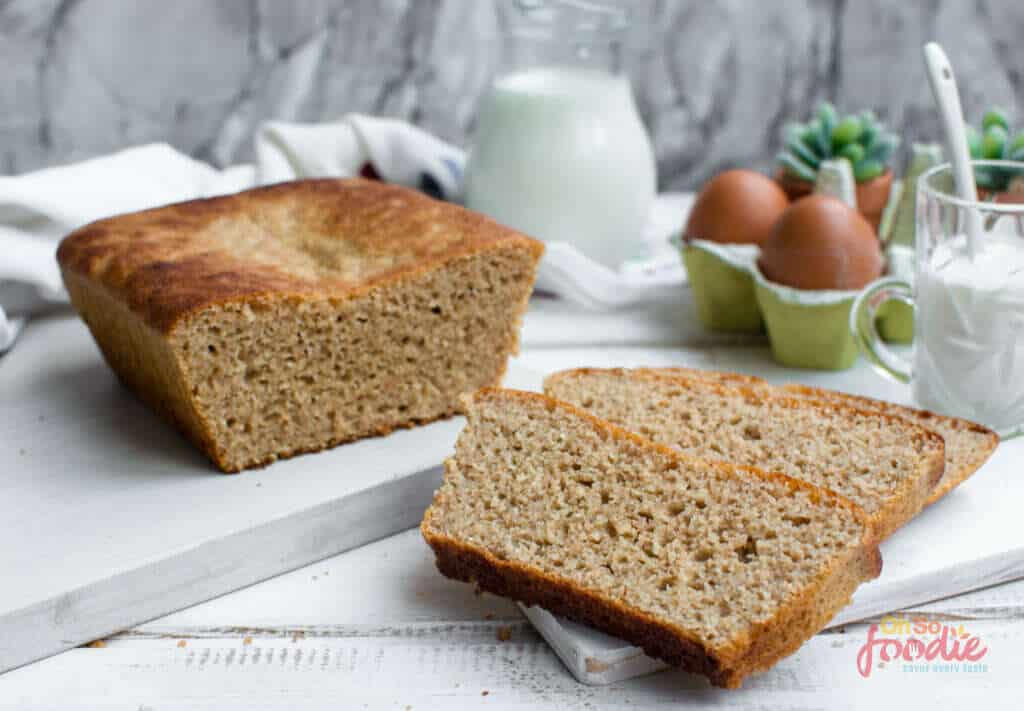 Easy Keto Almond Bread Low Carb Gluten Free Oh So Foodie
