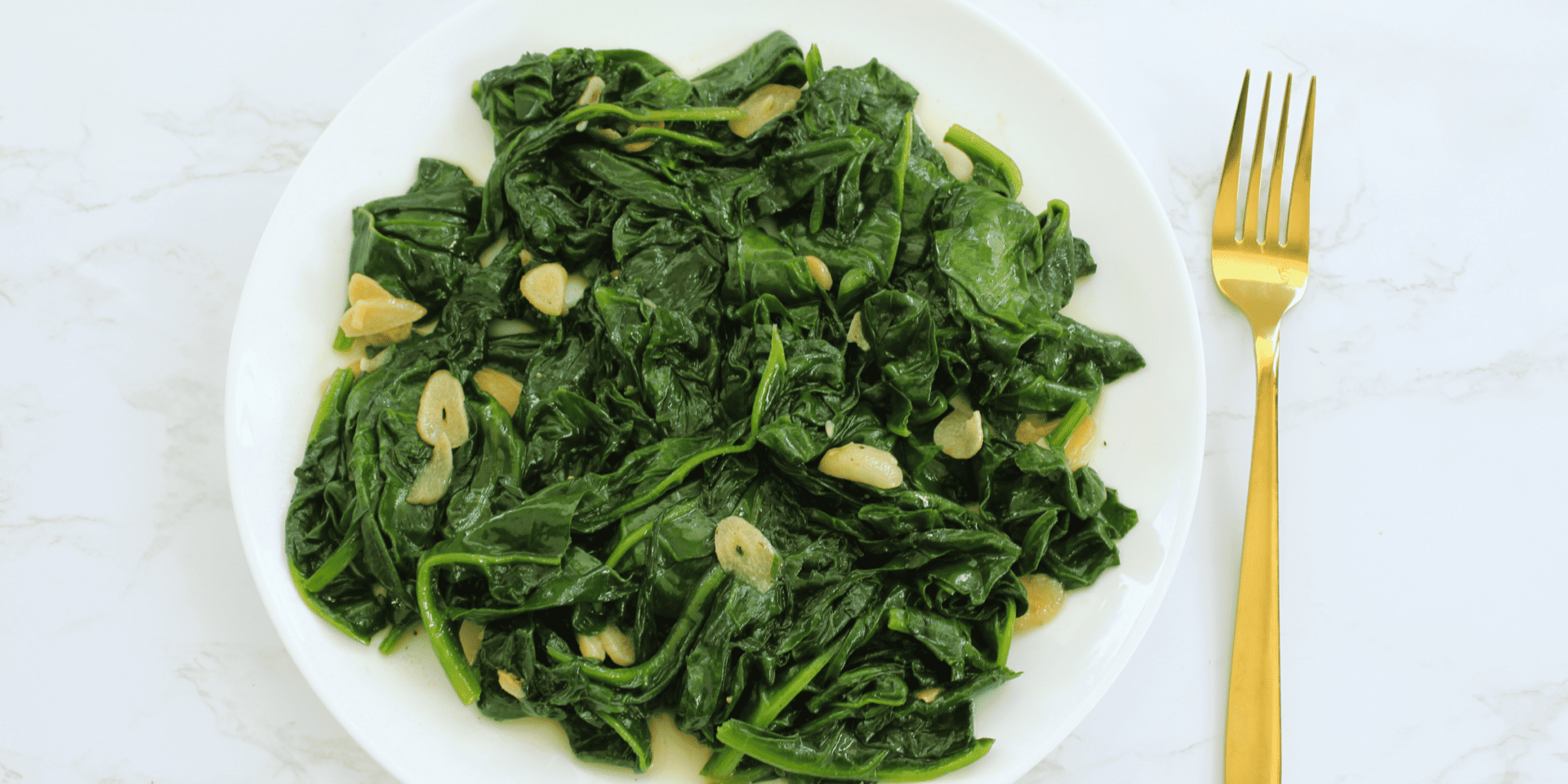 Buttery Garlic Sautéed Spinach - Oh So Foodie