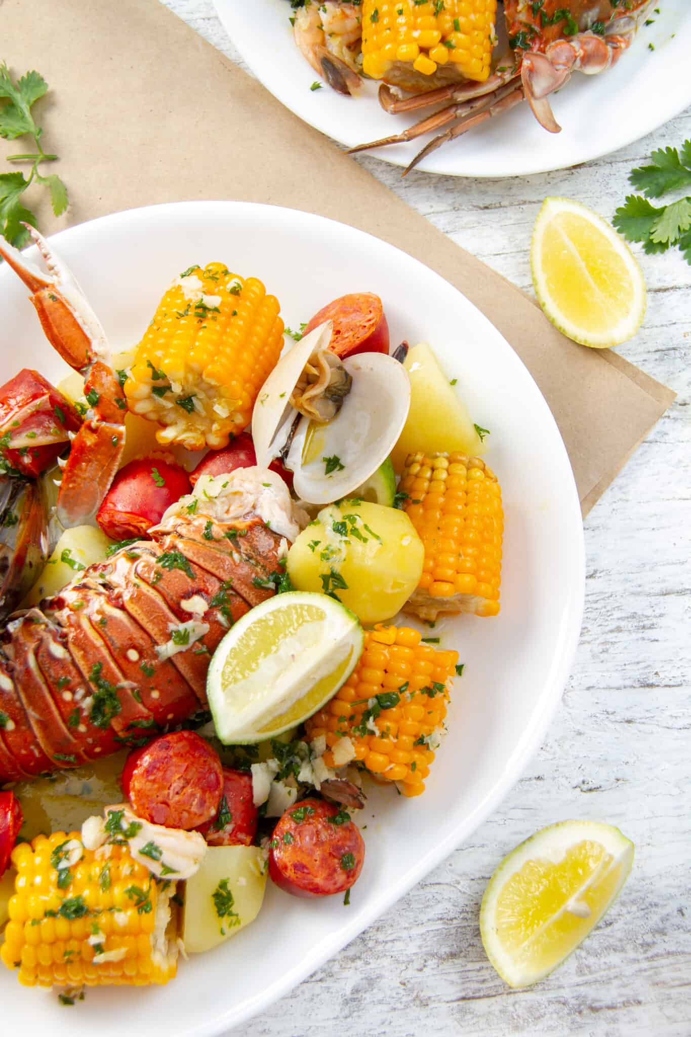 Seafood Boil With Lobster - Oh So Foodie