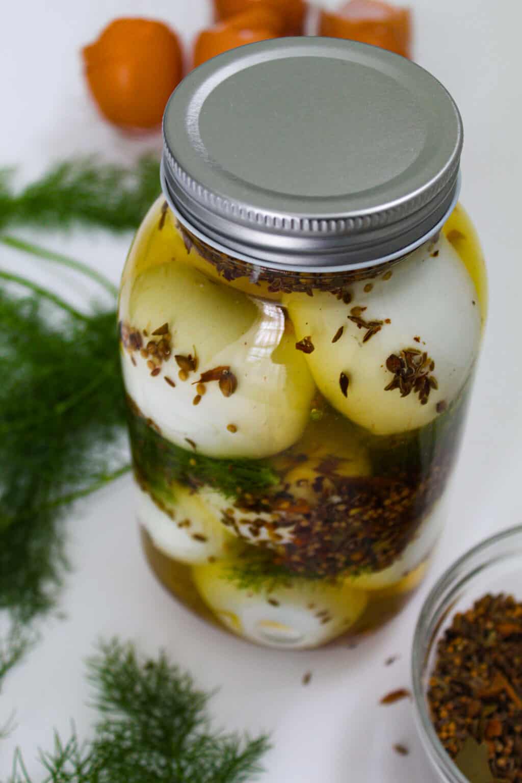 Pickled Eggs With Pickling Spice - Oh So Foodie