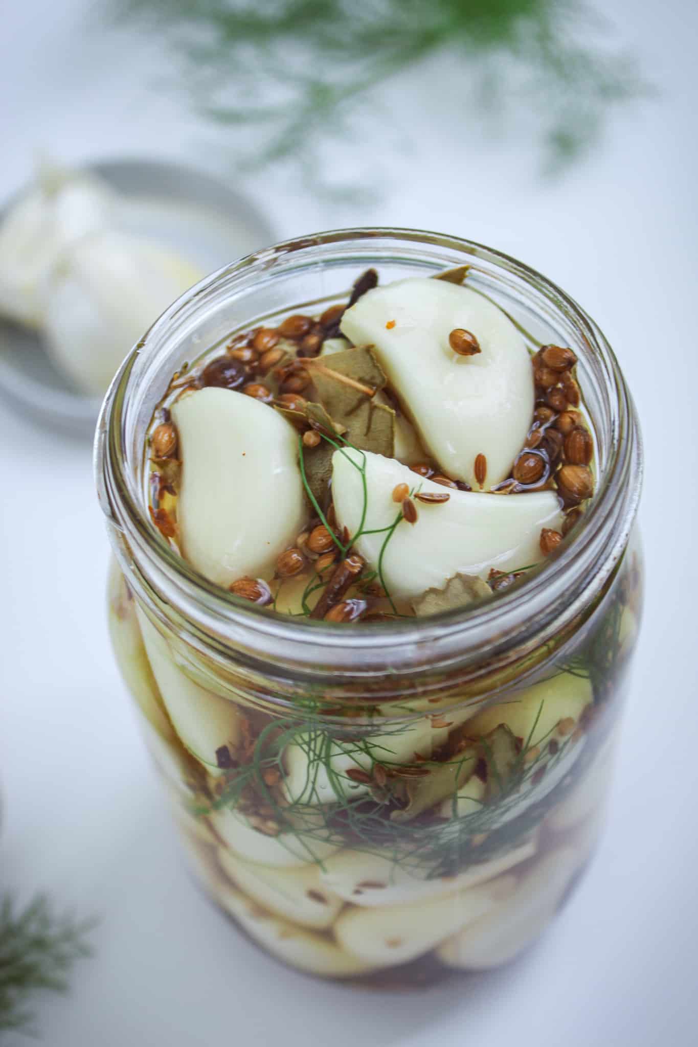Pickled Garlic Cloves With Pickling Spice - Oh So Foodie