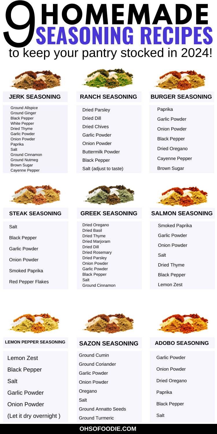 9 Easy Homemade Seasoning Recipes To Keep Your Pantry Stocked - Oh So ...