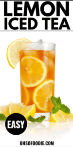 Lemon Iced Tea Recipe - Oh So Foodie
