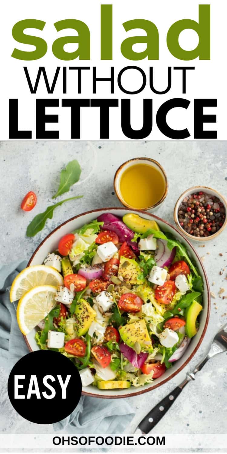 Simple Salad Without Lettuce - Oh So Foodie