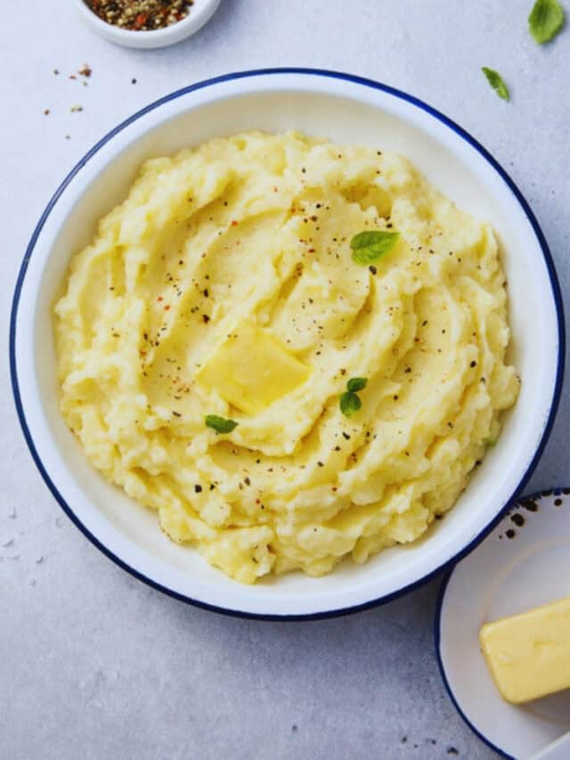 Mashed Potatoes Without Milk - Oh So Foodie