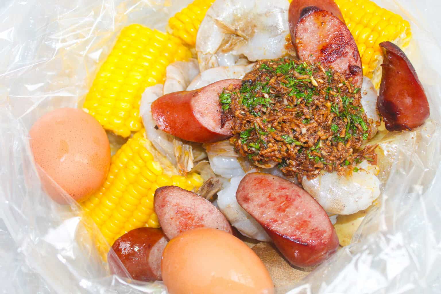 Shrimp Boil Bag Recipe - Oh So Foodie