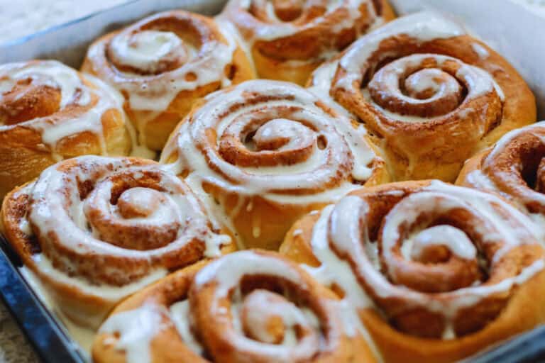 Glazed Cinnamon Rolls - Oh So Foodie